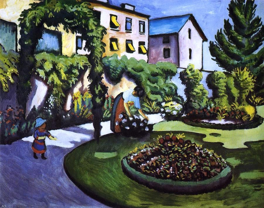 August Macke Garden Picture (also known as The Macke's Garden in Bonn ...