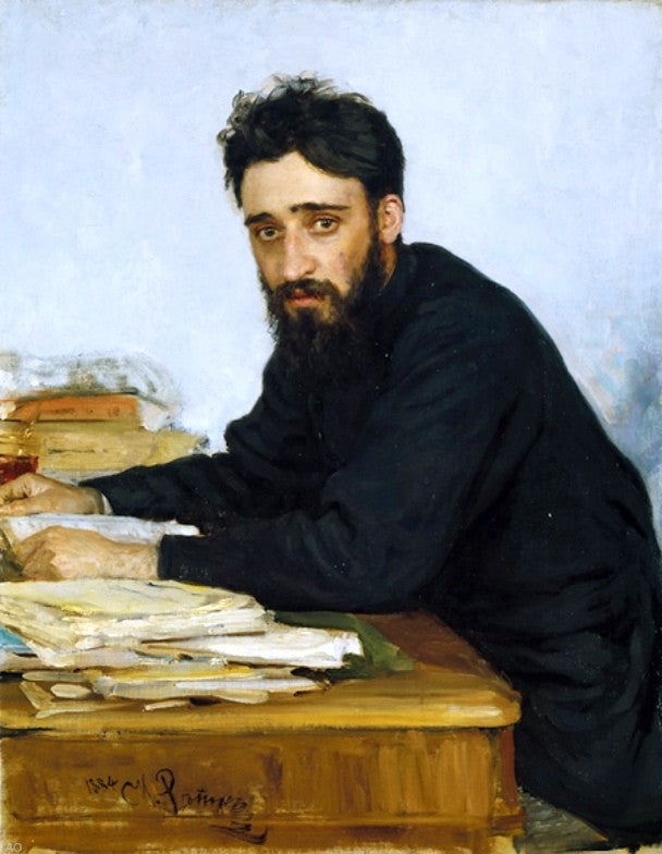 Ilia Efimovich Repin Portrait of writer Vsevolod Mikhailovich Garshin ...