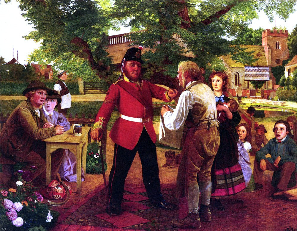 John Mulcaster Carrick The Recruiting Sergeant Oil Painting ...