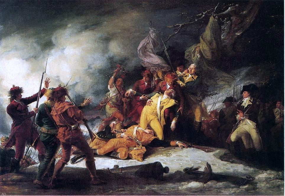John Trumbull The Death of General Montgomery in the Attack on Quebec ...