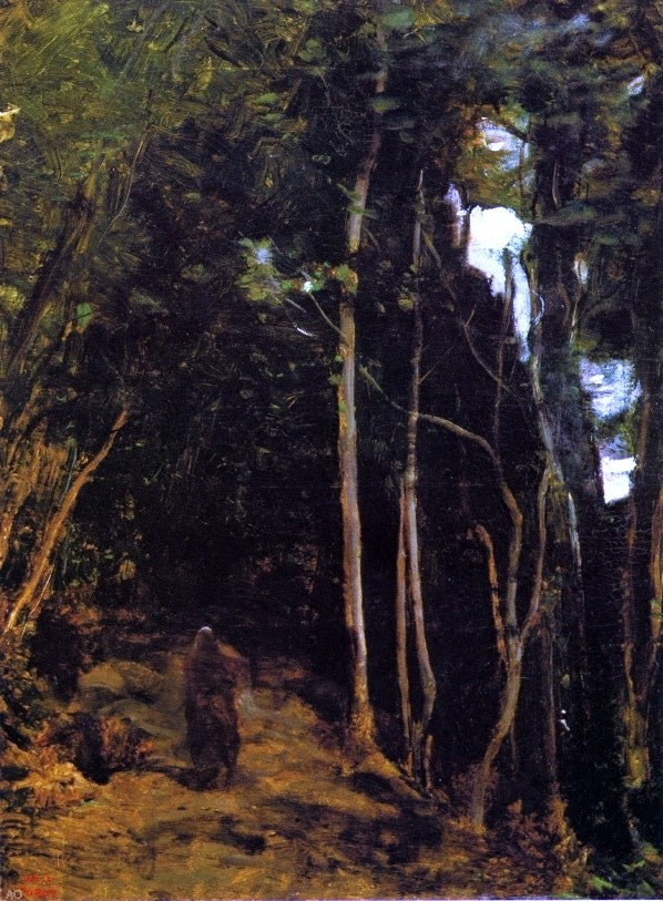 Jean-Baptiste-Camille Corot Forest in Fontainbleau Oil Painting ...