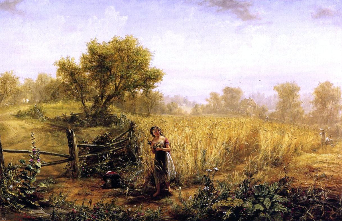 Jerome B. Thompson Pastoral Oil Painting – OilPaintingsForSale.com