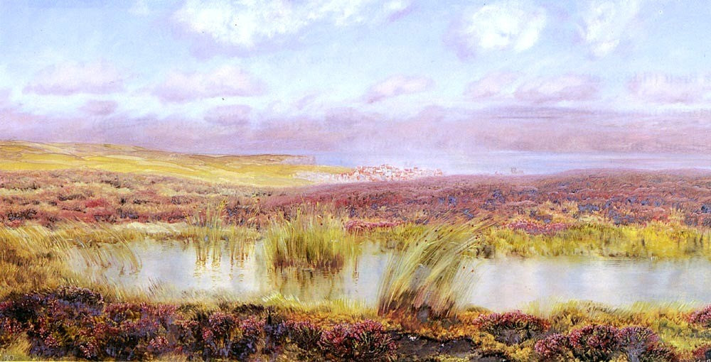 John Brett A View Of Whitby From The Moors Oil Painting ...