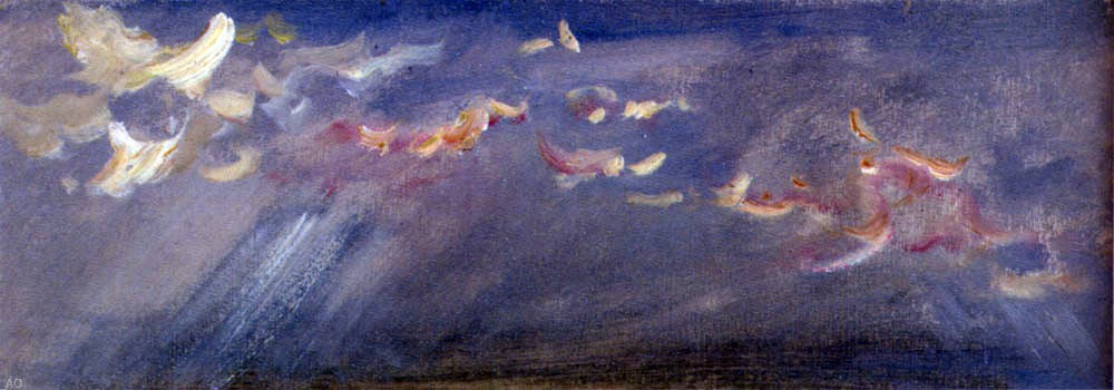 Paul Huet Light Breaking Through Clouds Pic 2 Oil Painting ...