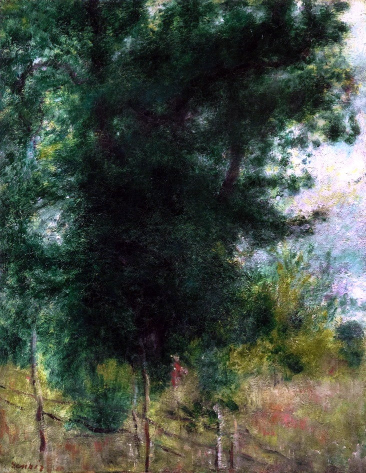 Pierre Auguste Renoir A Fence in the Forest Oil Painting ...