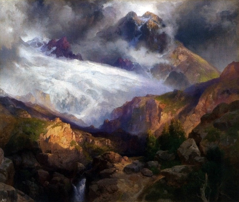 Thomas Moran The Eternal Snows of Mt. Moran Oil Painting ...
