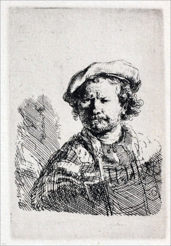 Rembrandt Van Rijn Rembrandt with a Flat Cap and Slashed Vest Oil ...