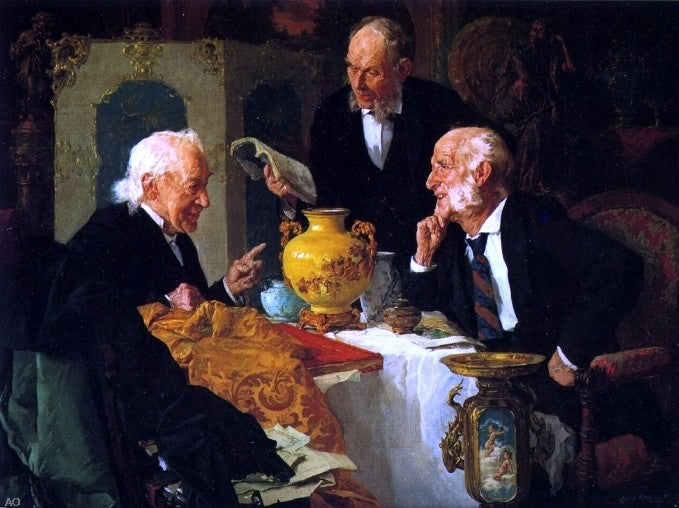 Louis C Moeller The Antique Dealer Oil Painting – OilPaintingsForSale.com