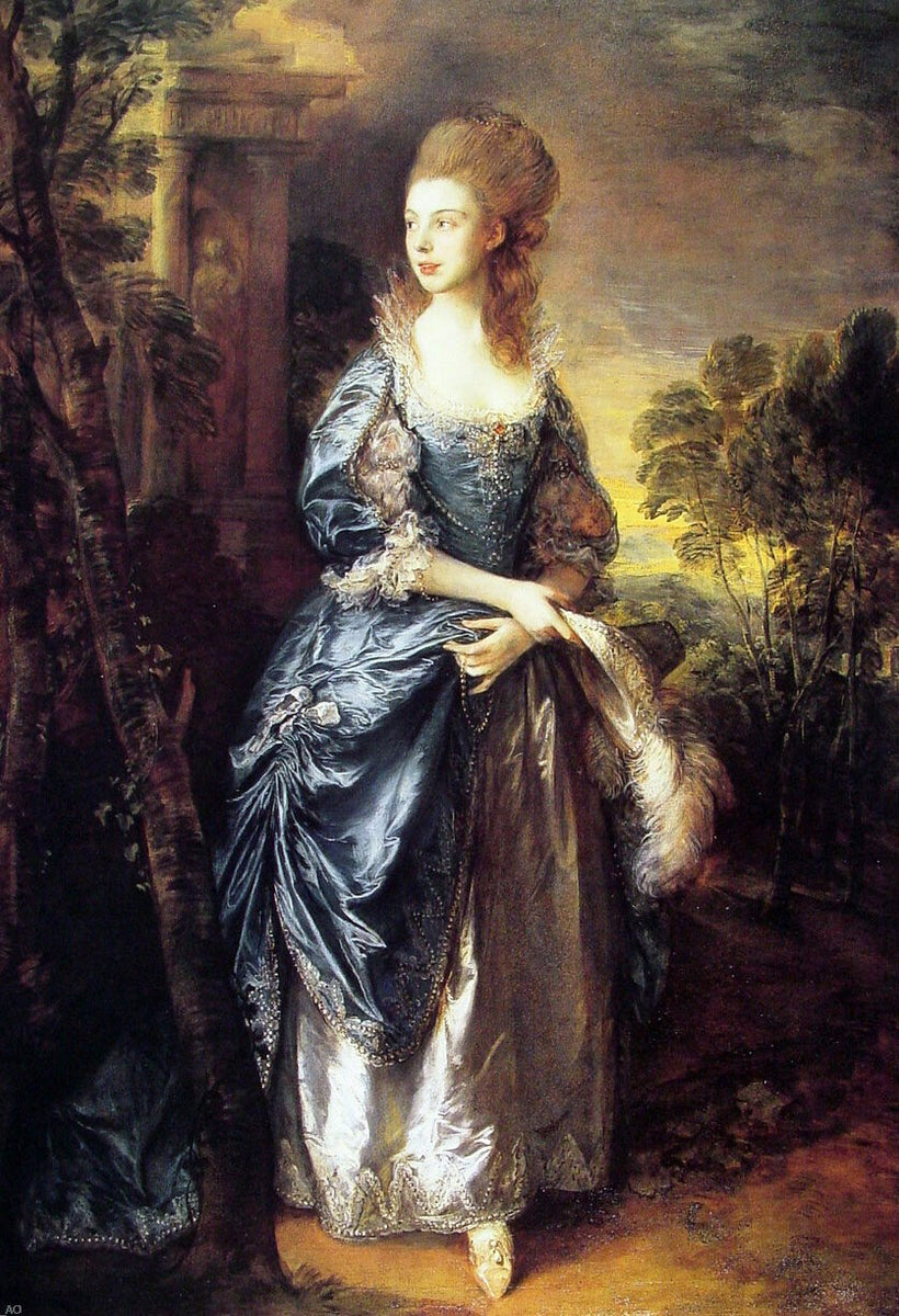 Thomas Gainsborough The Honourable Frances Duncombe Oil Painting ...