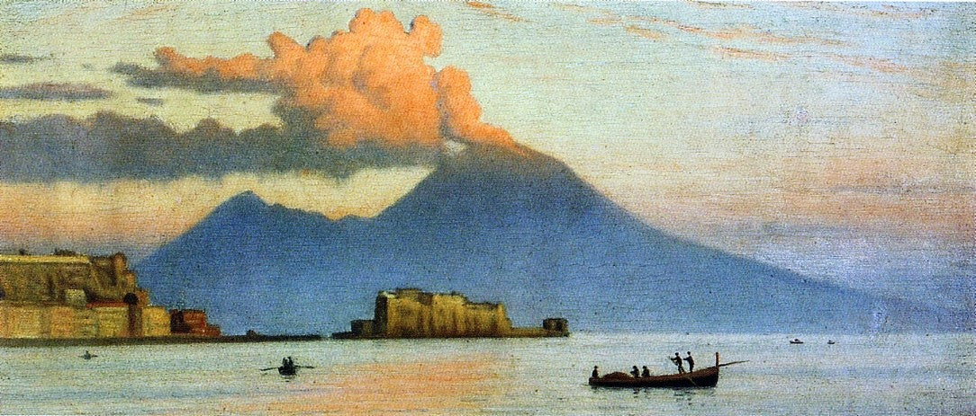 Ernest Wadsworth Longfellow Vesuvius Before Eruption Oil Painting ...