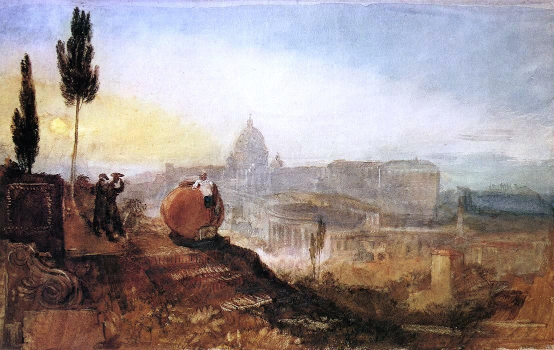 Joseph William Turner Rome: St. Peter's from the Villa Barberini Oil ...