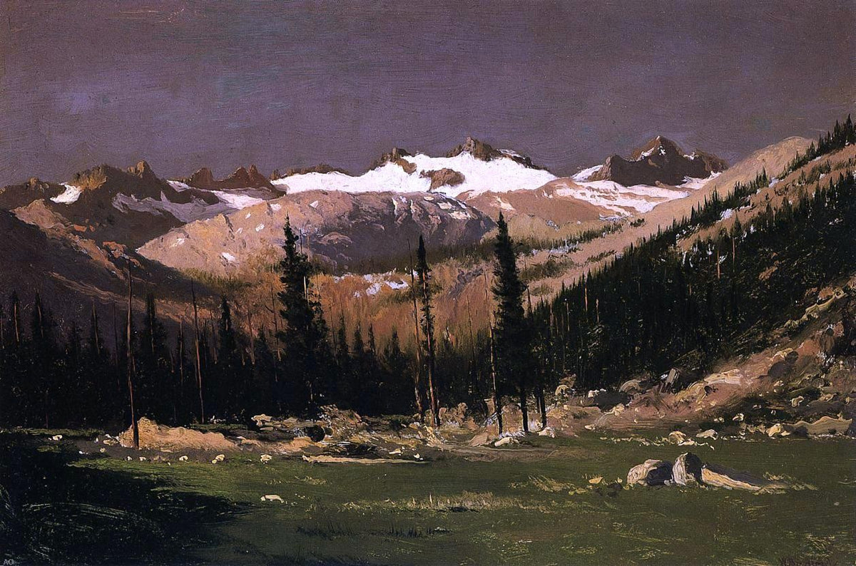 William Bradford Mount Lyell above Yosemite Oil Painting ...
