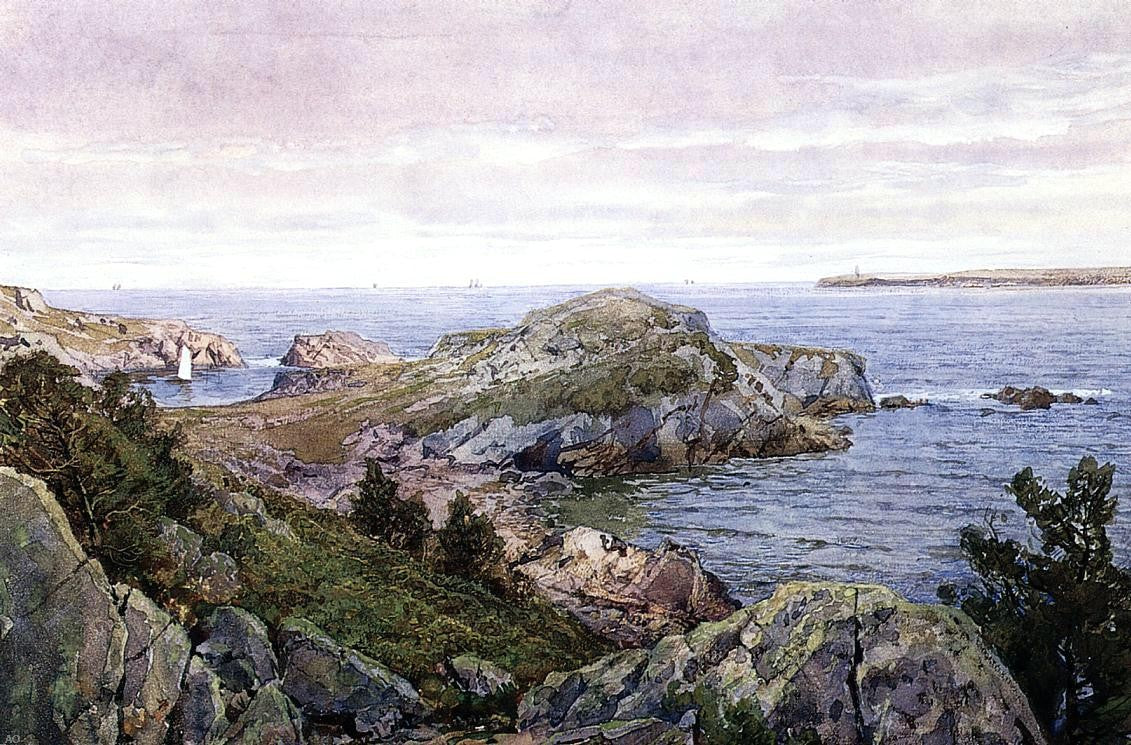 William Trost Richards Conanicut, Rhode Island Oil Painting ...