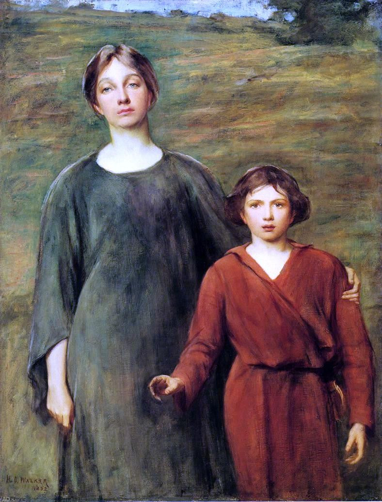 Henry Oliver Walker Hagar and Ishmael Oil Painting ...