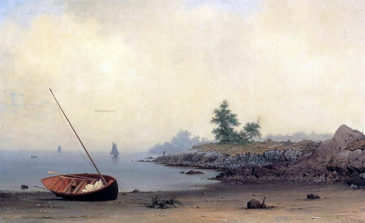 Martin Johnson Heade The Stranded Boat Oil Painting ...